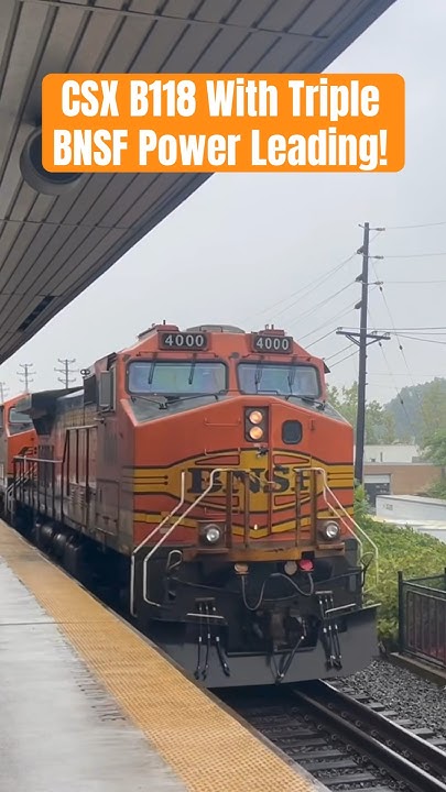 CSX B118 With Triple BNSF Power Leading! - YouTube