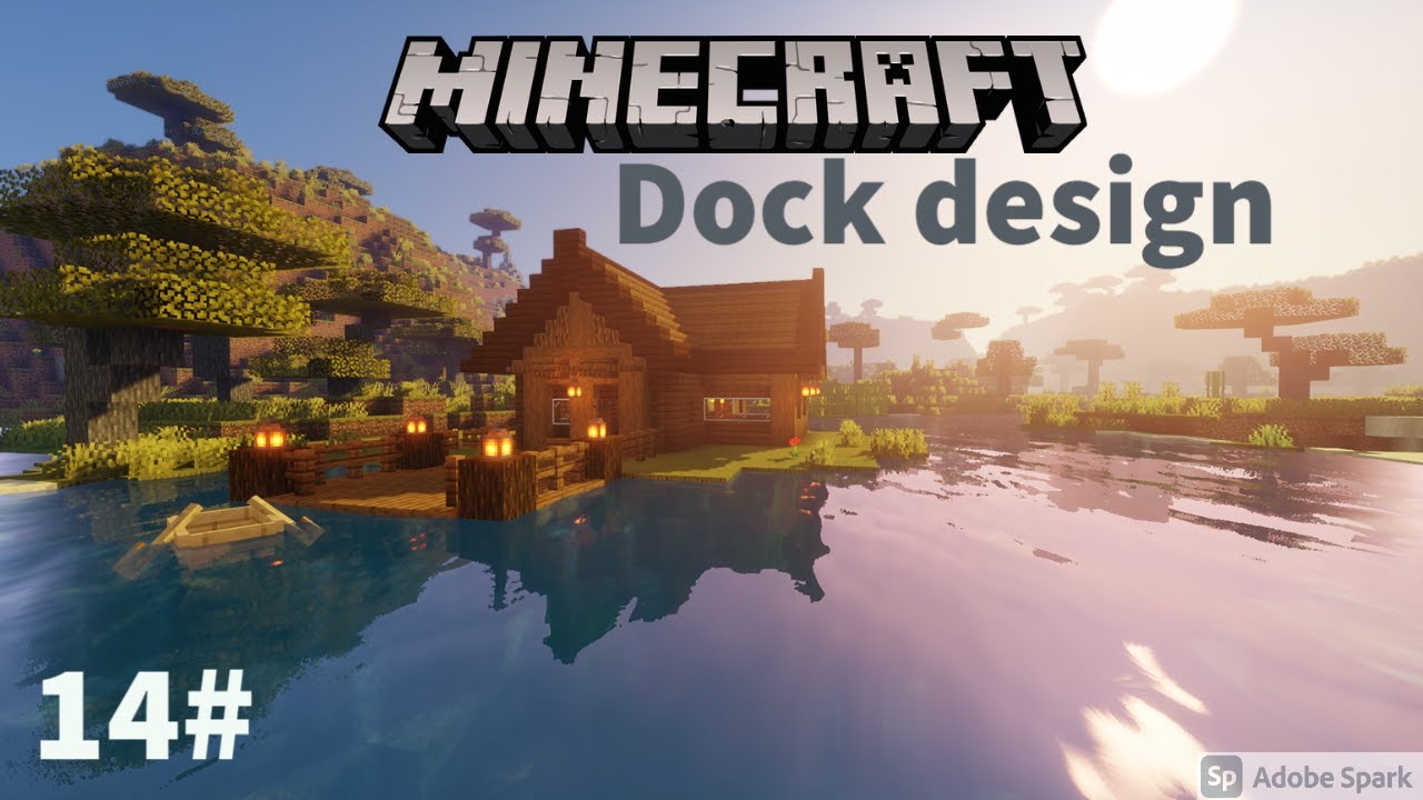 Cool Minecraft Dock Design! And new friends! I Minecraft Let's Play #14 ...