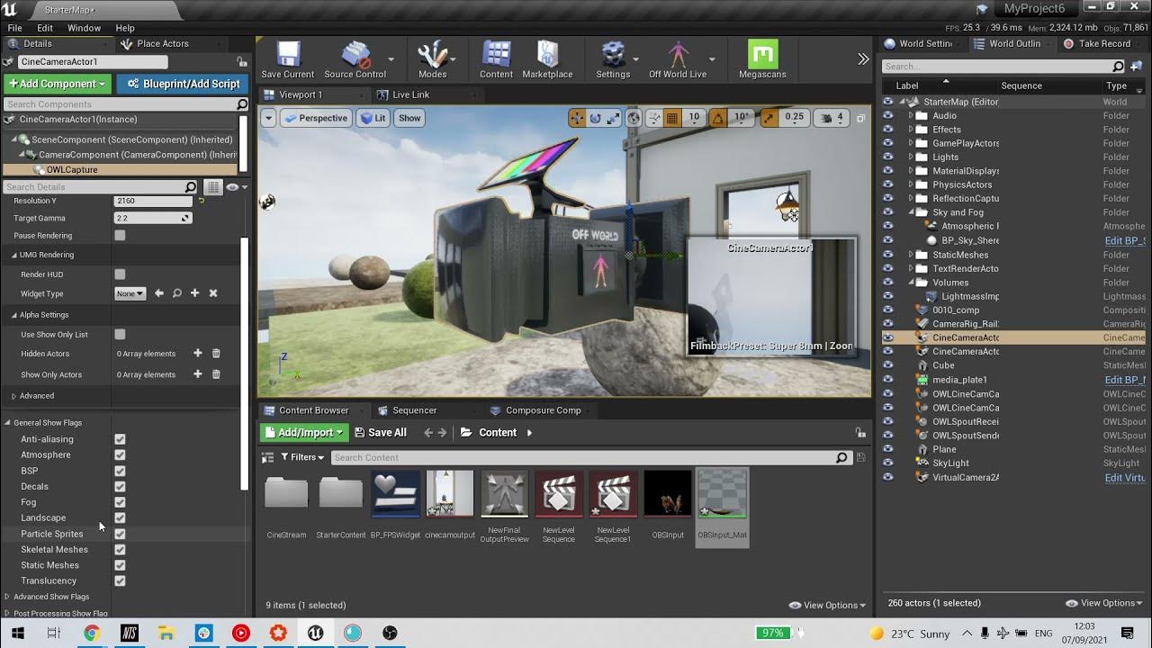 How to output any Unreal Engine Cinecam or Camera direct to a Render Target - YouTube