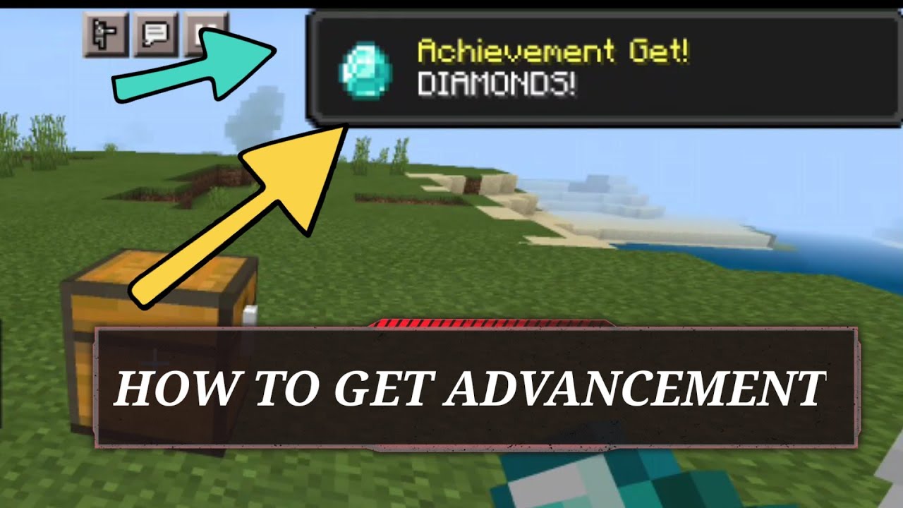 How to get advancement in minecraft PE - YouTube
