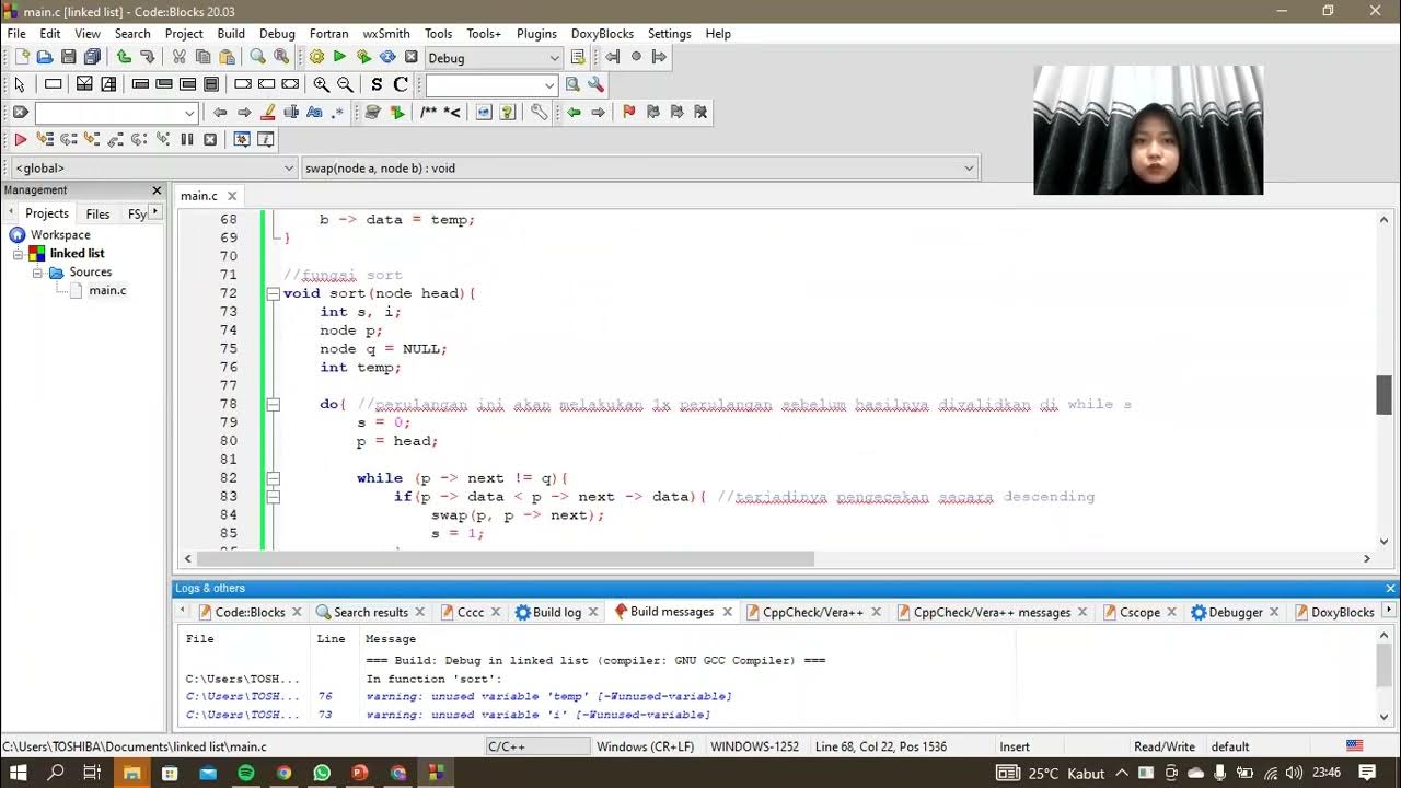 Algoritma Pemrograman Dan Struktur Data Single Linked List Youtube
