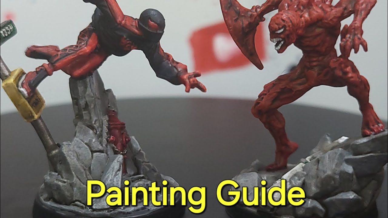 Marvel Zombies Miles Morales & Carnage Painting Guide - YouTube