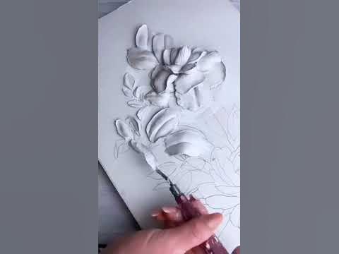 3д картина из гипса #креатив #shorts #рисунок - YouTube