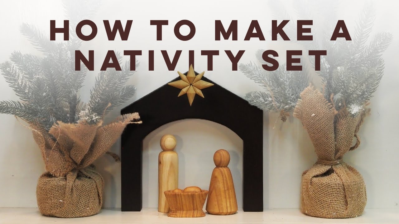 How to Make a Minimalistic Nativity Set (Using the Lathe) - YouTube