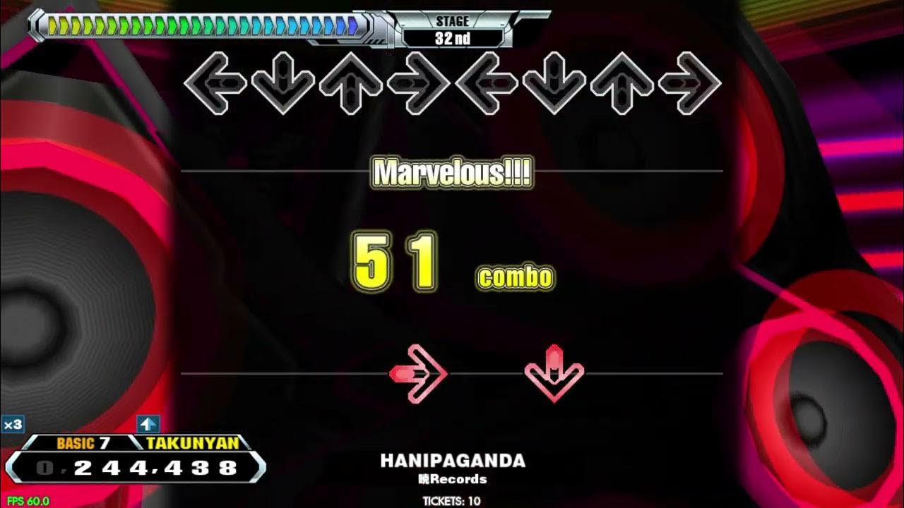 【DDR GRAND PRIX】HANIPAGANDA【DP BASIC】 - YouTube