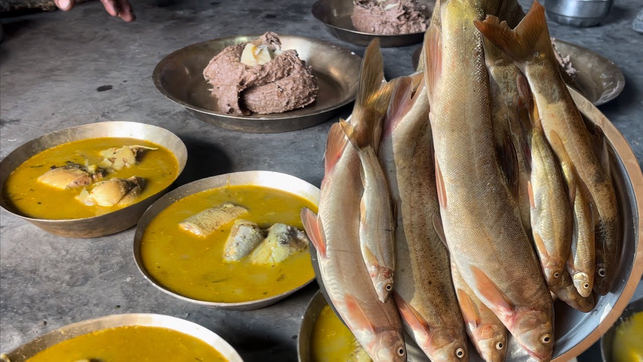 Fish recipes with dhido ! लोकल असला माछाको स्वाद ढिडो संग ॥ - YouTube