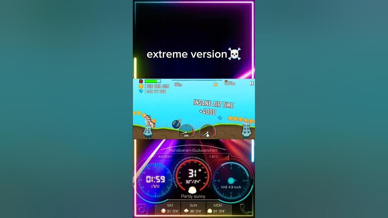 Rocket Racing Setandat And Extreme ☠️ Hillclimb Racing 1 Hillclimbracing1 Extreme Game Fyp