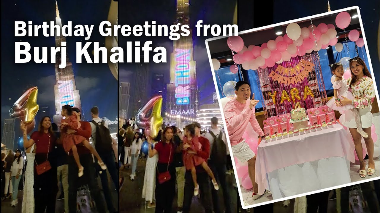 Birthday Greeting from Burj Khalifa | Happy 4th Birthday Yara - YouTube