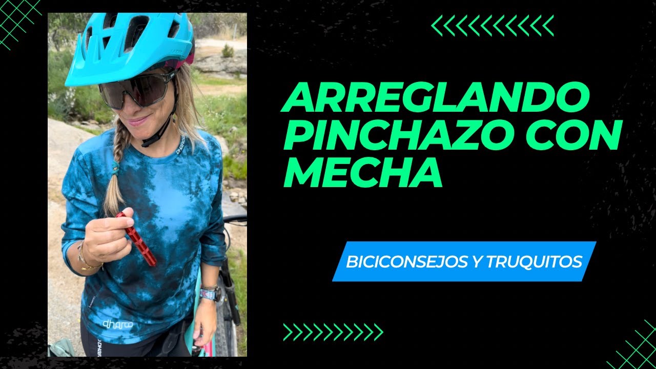 Arreglar pinchazo con mecha - YouTube