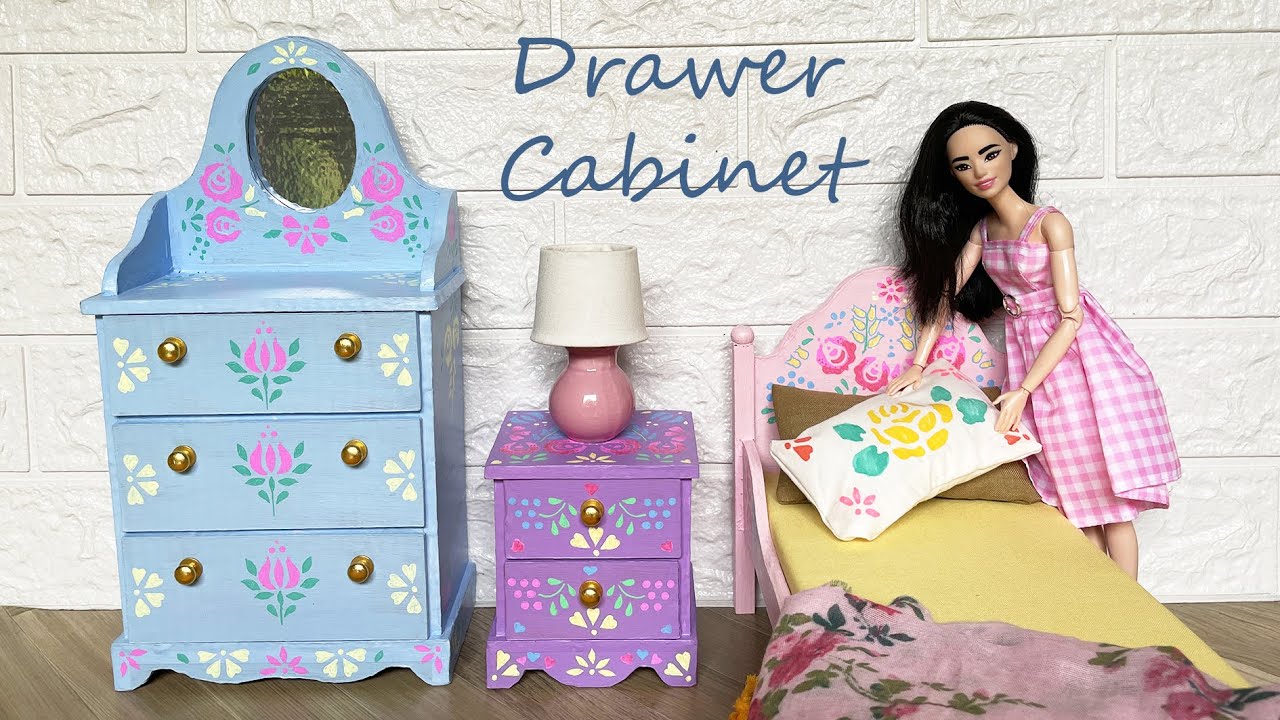 DIY Barbie Drawer Cabinet - YouTube