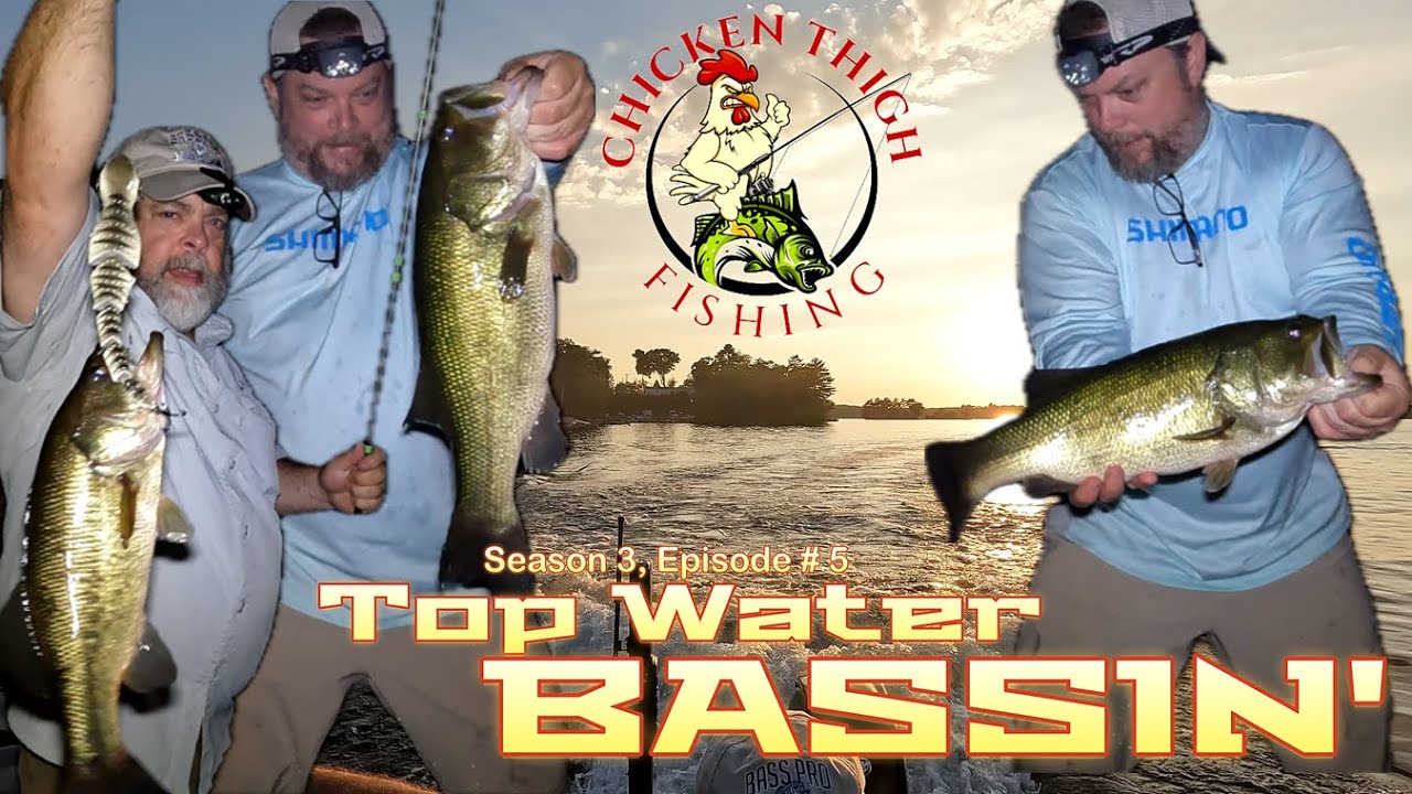 Top Water Bassin' - Top Water Bass Fishing at Night #bassfishing # ...