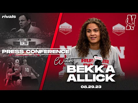 Nebraska Volleyball: Bekka Allick Volleyball Day press conference - YouTube