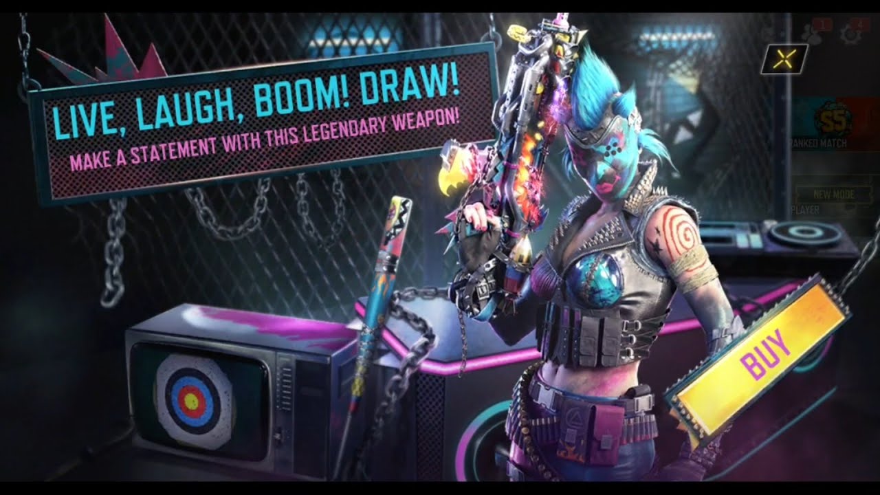 LIVE LAUGH BOOM DRAW FREE FIRST SPIN ON EVERY ACCOUNT CODM - YouTube