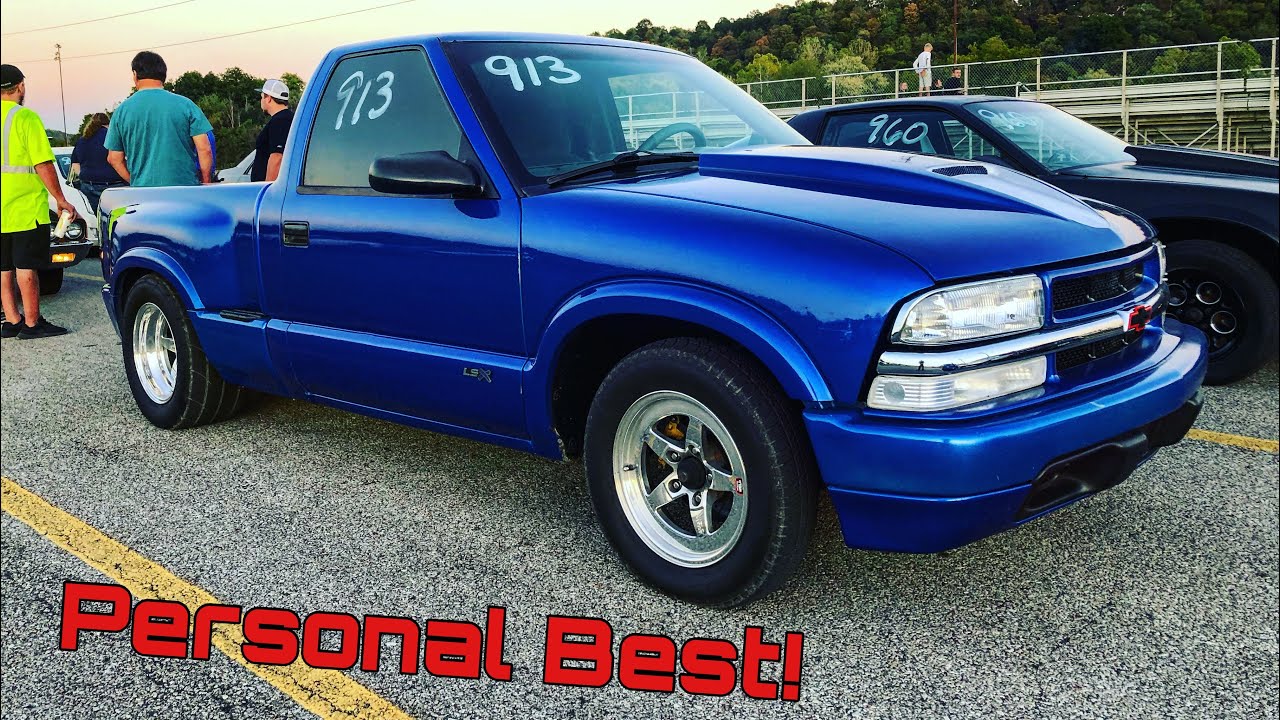 150 Shot 5.3l S10 Drag Strip Testing - YouTube