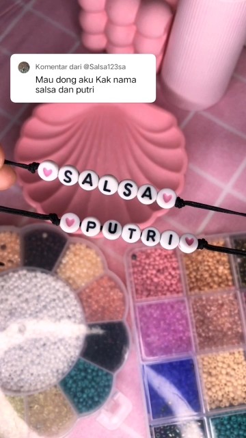 Gelang Tali Giok "Salsa" dan "Putri" | Aesthetic ೀ⋆｡🌷#shorts # ...