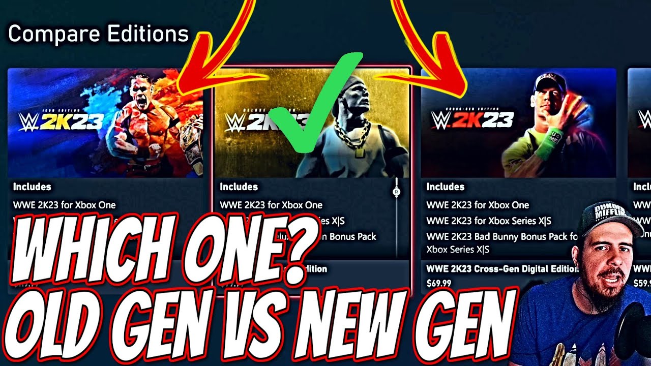 WWE 2k23 Old Gen vs New Gen EDITIONS | DONT buy twice!! - YouTube