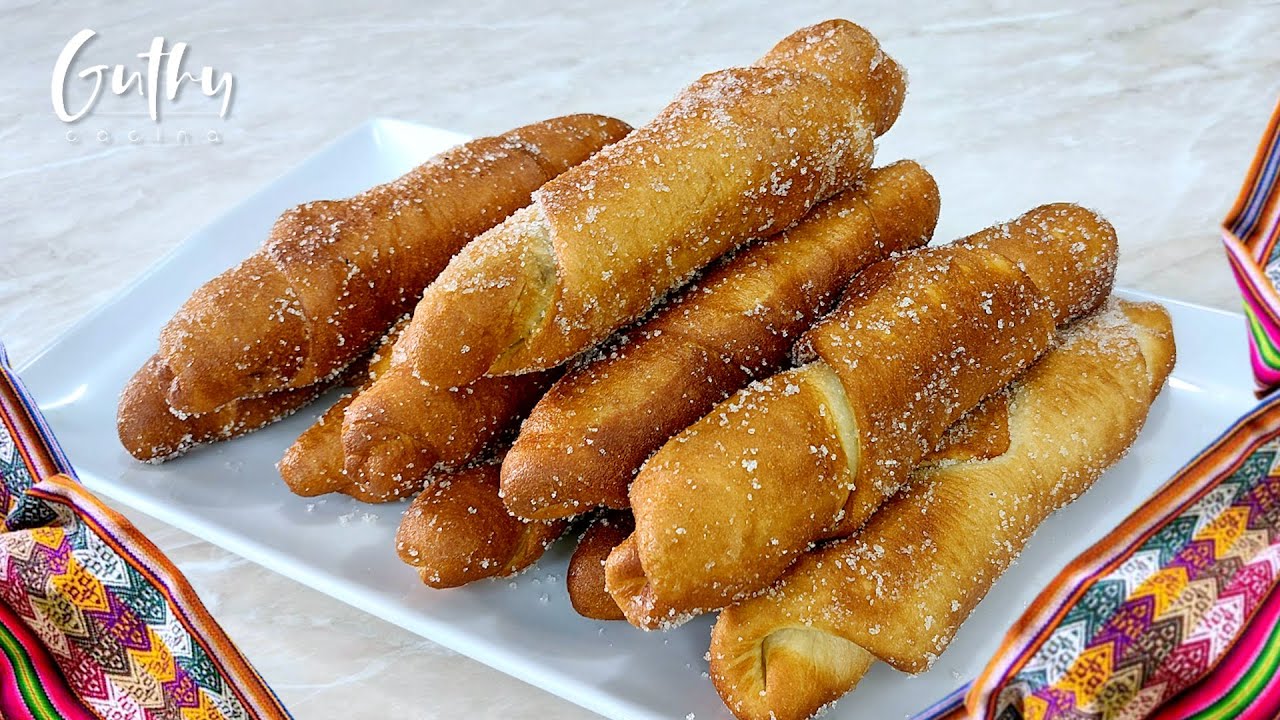 ¡Churros Caseros San Francisco Rellenos de Manjar! @GuthyCocina - YouTube