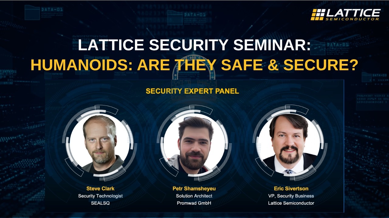 Lattice Security Seminar: Humanoids: Are They Safe & Secure? - YouTube
