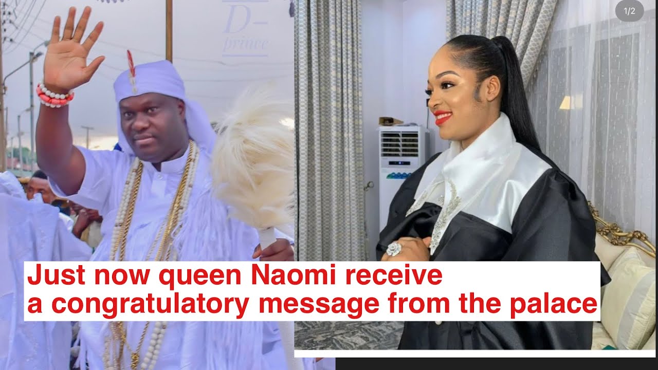 Queen Naomi received a congratulatory message ..mama prince is excited ...