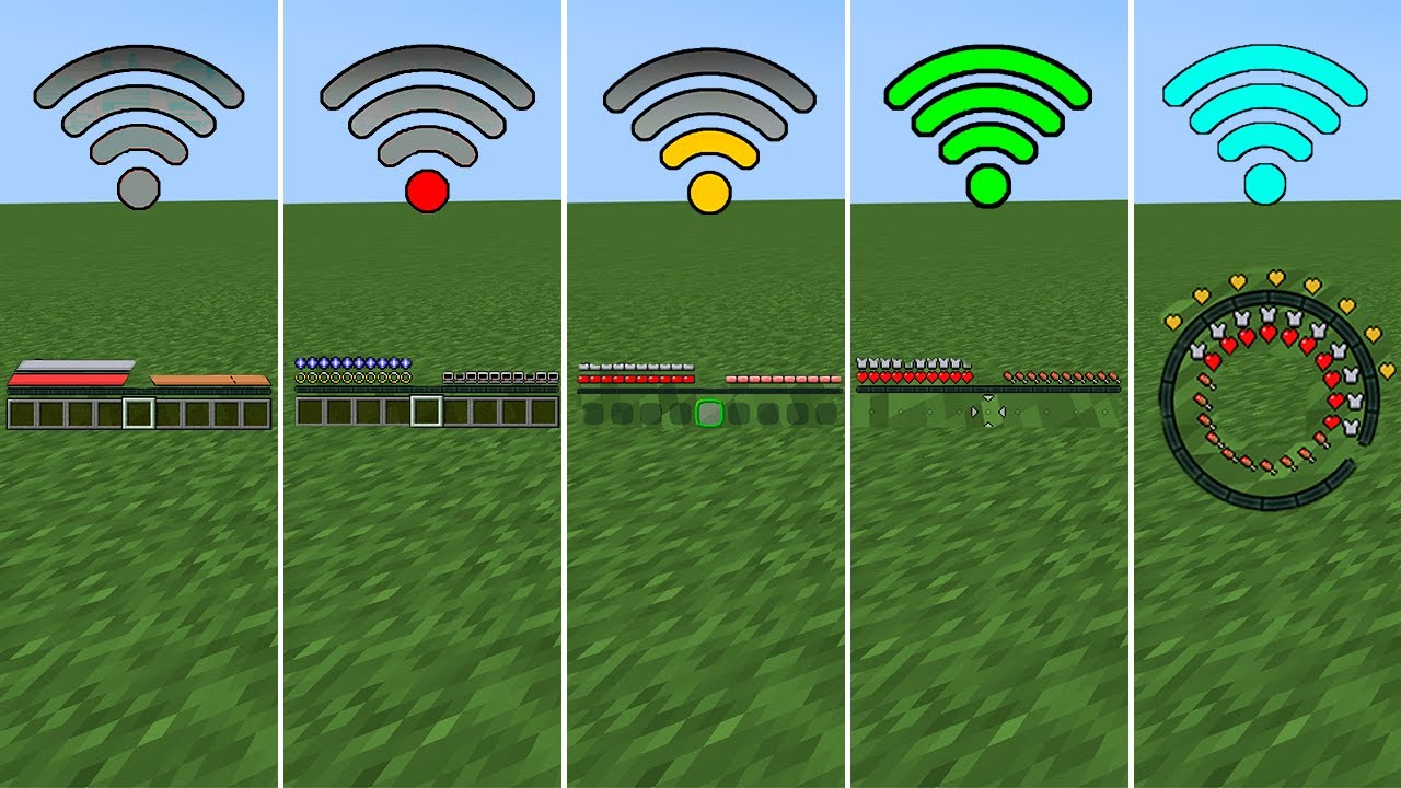 Hud with different Wi-Fi in Minecraft - YouTube