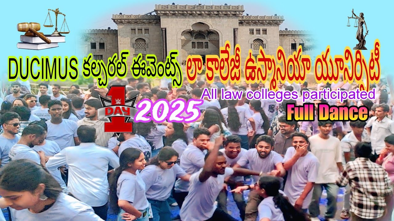 DUCIMUS Cultural Events University of Law College Hyderabad || Osmania ...