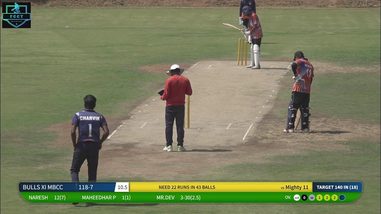 MIGHTY XI VS BULLS XI MBCC - YouTube