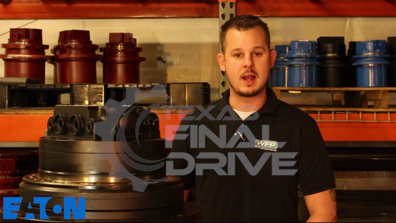 JCB JS200 Eaton Hydraulic Drive Motor - YouTube