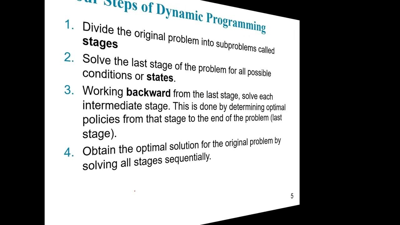L1 Dynamic Programming Shortest Route Problem - YouTube
