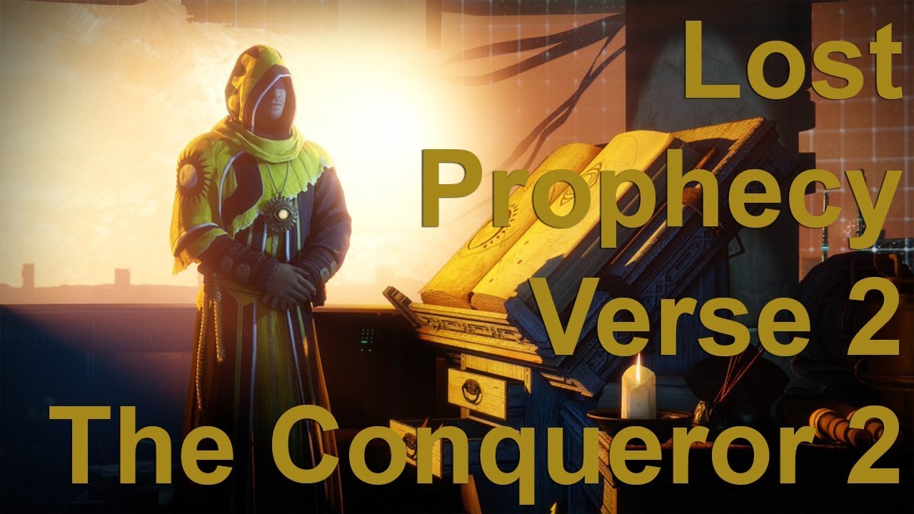 Destiny 2 Lost Prophecy, Verse 2: Primary Submachine Gun, The Conqueror ...