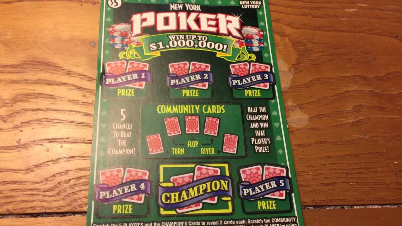 $5 NEW YORK POKER!! NY Lottery scratch off! - YouTube