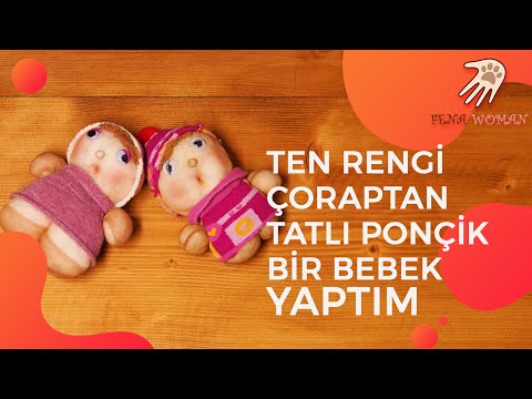 DIY/ ÇORAPTAN ÇOK SEVİMLİ BEBEK YAPIMI/ HOW TO MAKE CUTE SOCK DOLLS?/ Fena Woman