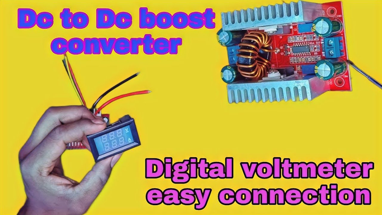 Digital volt-AMP meter connection | Bug converter connection | Dc to Dc ...