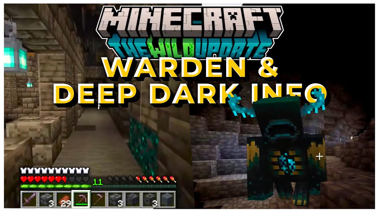 NEW Warden + Deep Dark Information | The Minecraft Wild Update - YouTube
