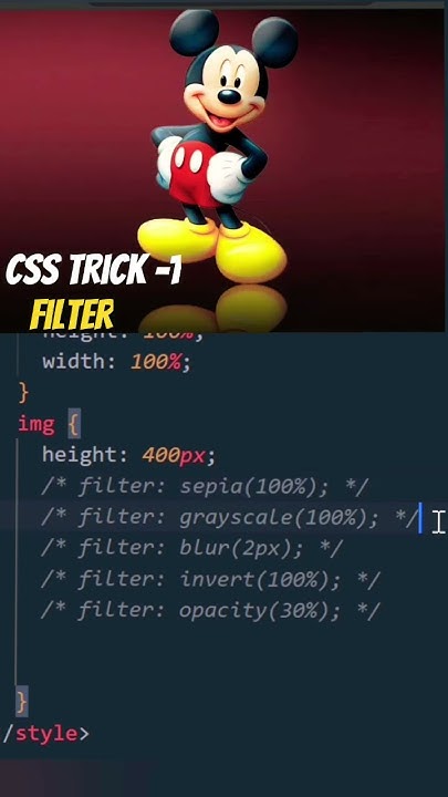 Html Css Trick 1 Filter In Css Ytshorts Coding Html Webdesign Shorts Youtube