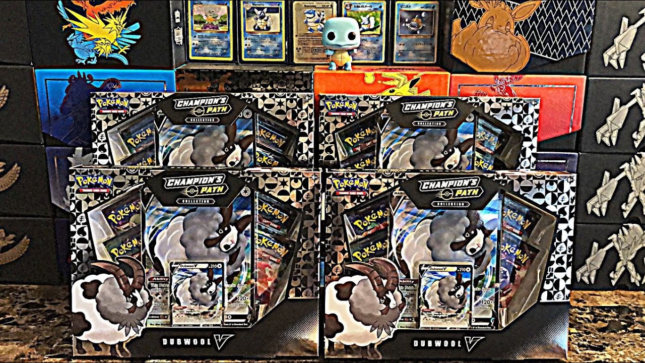 16 Champion's Path Packs!!! 4 Dubwool V Boxes! - YouTube