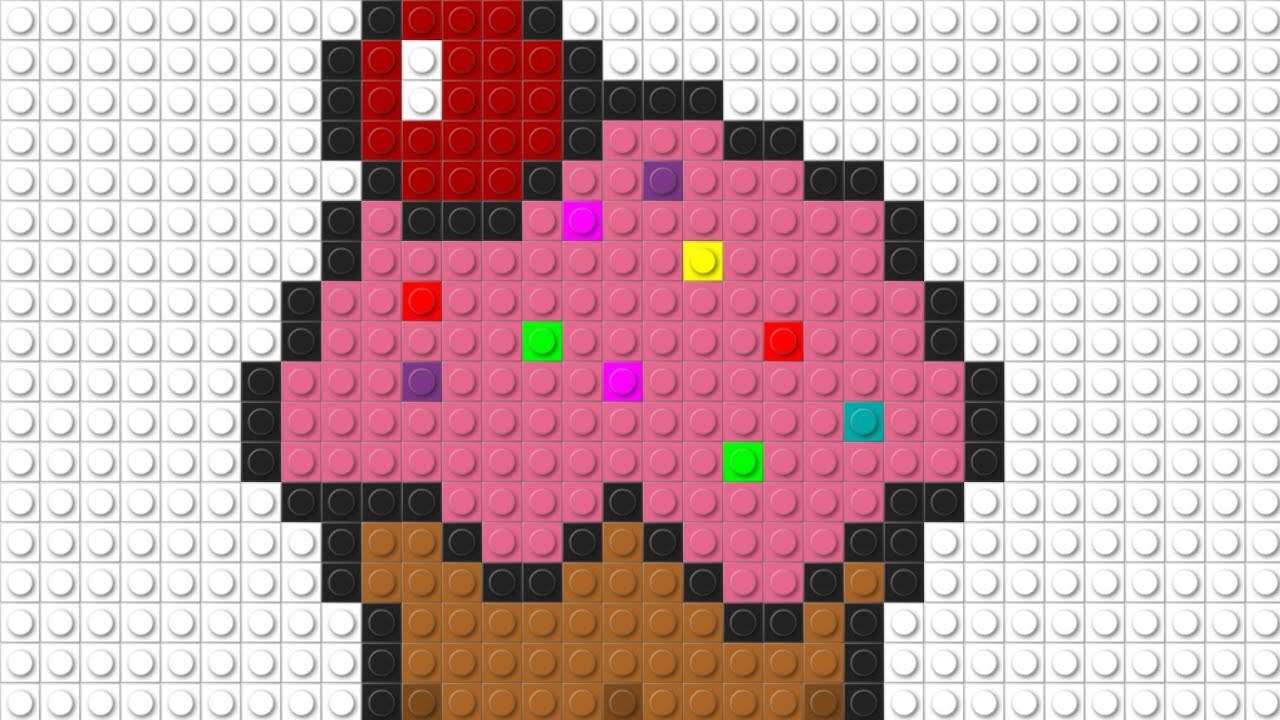 LEGO PIXEL Muffin - YouTube
