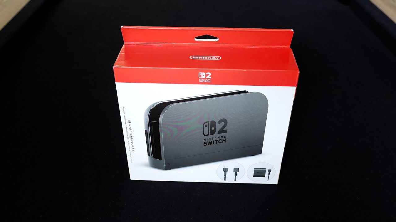 Switch 2 Official Nintendo Dock Unboxing! Additional Dock for $120 ...