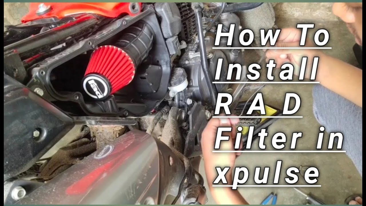 How to install R A D Filter in xpulse - YouTube