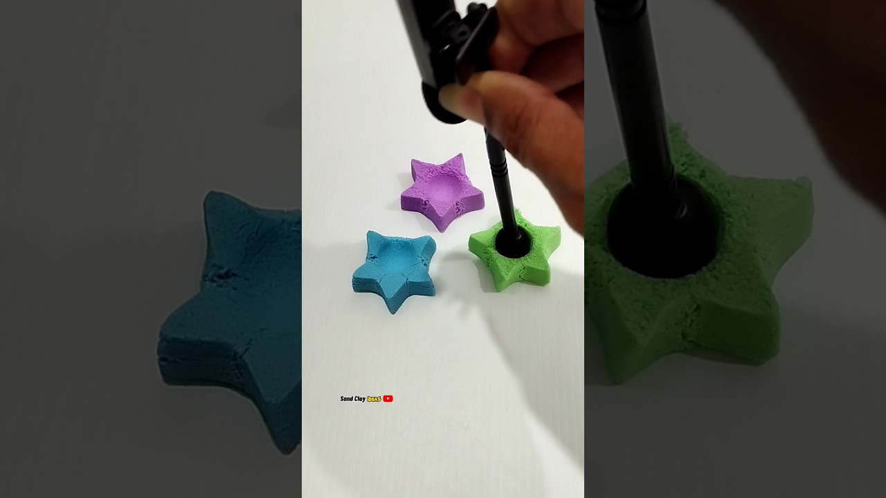 Kinetic Sand 3 Color Star ⭐ Squish. #asmr #satisfying #oddlysatisfying ...
