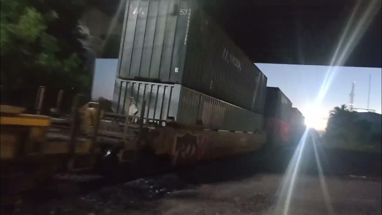 Intermodal Méxicali México FXE 4515 Rumbo Sur - YouTube