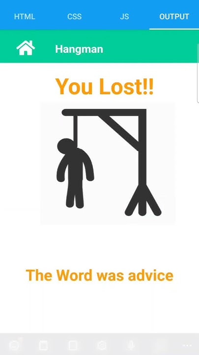 Hangman Game || Sololeran || Game development #codmobile #programming # ...