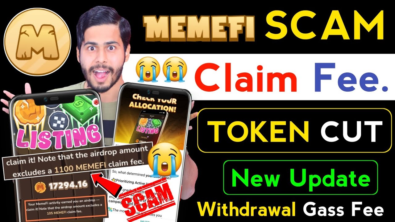 Memefi Airdrop Claim Fee 😭 memefi new update, memefi token, memefi ...