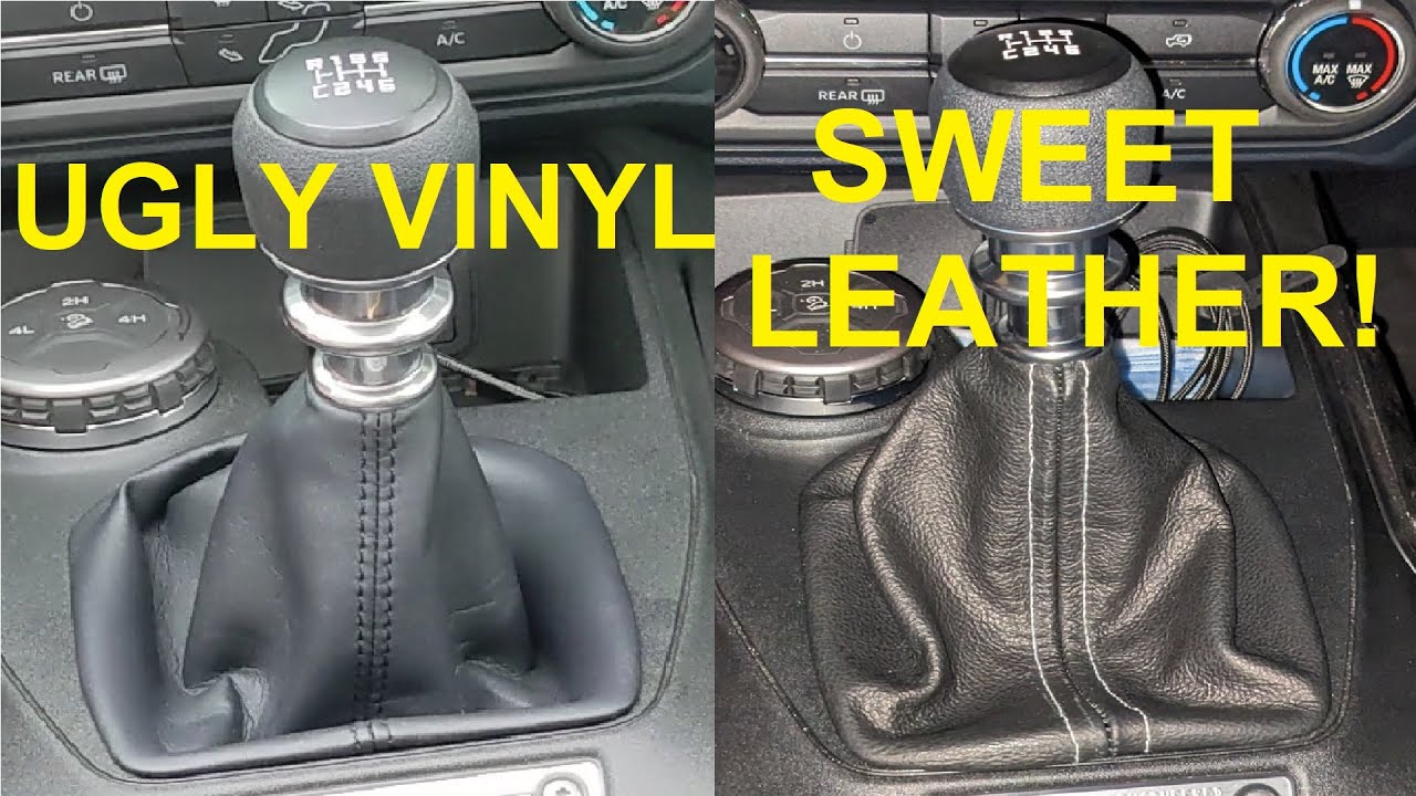 2021+ Ford Bronco - I made a custom leather shift boot and it almost ...