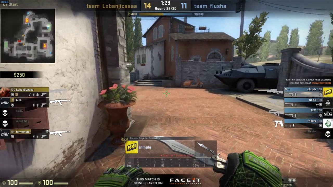 CSGO/Fpl S1mple ace - YouTube