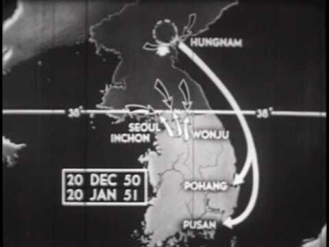 U.N. Forces Consolidate Below 38Th Parallel - Combat Bulletin No. 106 - YouTube