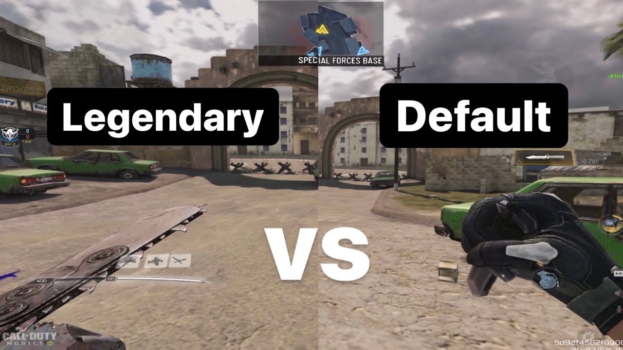 Legendary vs Base Melee Comparison - YouTube