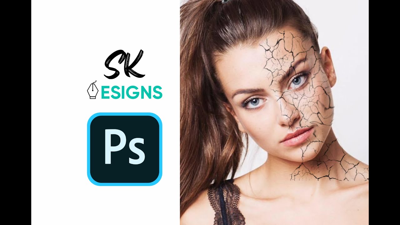 Learn How to apply Cracks on a Image Face Just using PHOTOSHOP CC - YouTube