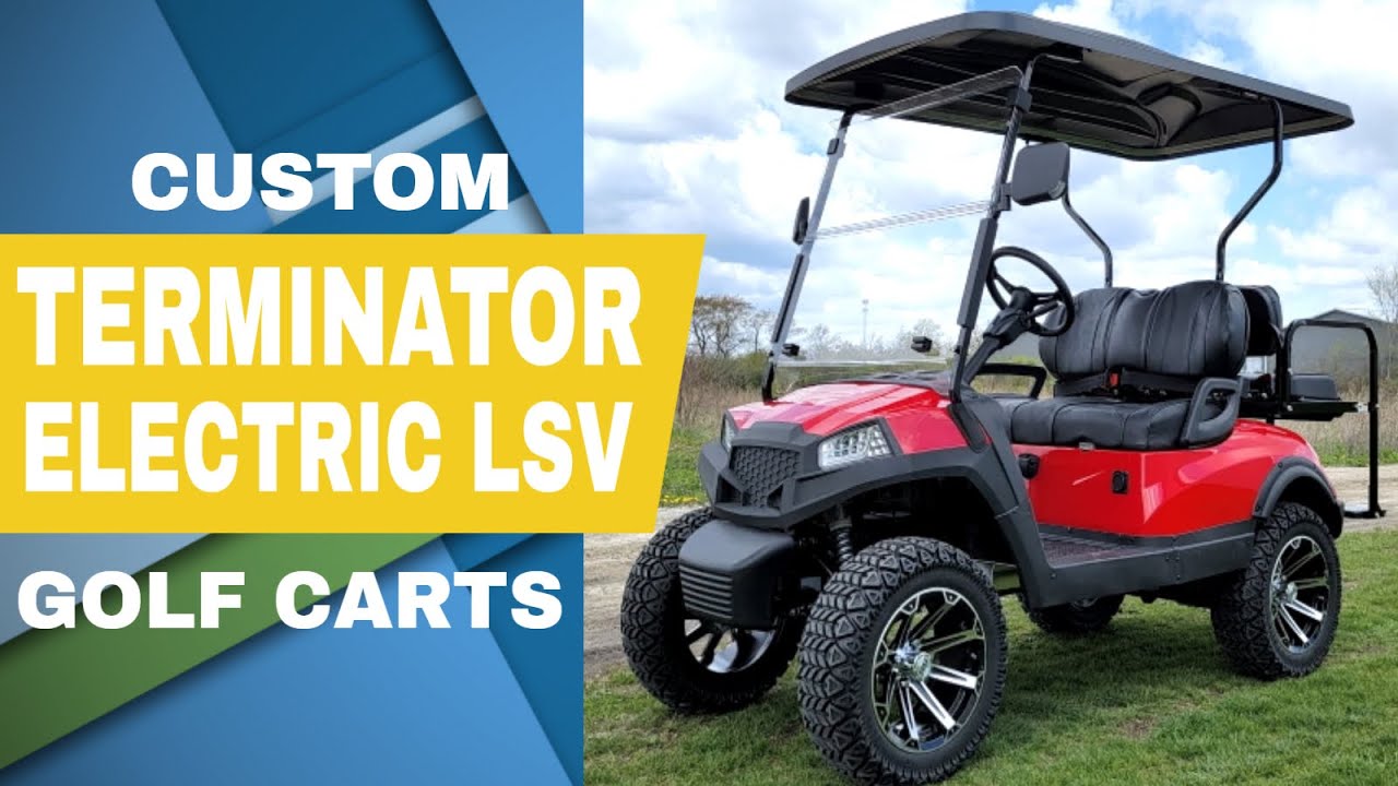 New Terminator Electric Golf Cart Sale - Custom LSV Lifted Flip Seat ...