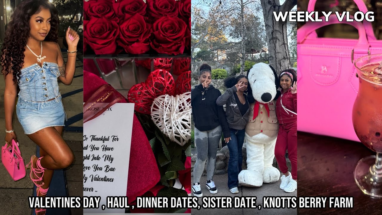 Weekly Vlog | Valentine’s Date , Knotts Berry farm on a Wednesday, Bath and Body works haul ...