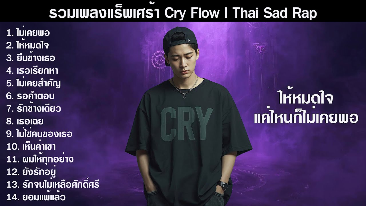 ให้หมดใจแค่ไหนก็ไม่เคยพอ | รวมเพลง Sad Rap Cry Flow 2026 ฟังยาวๆ - YouTube